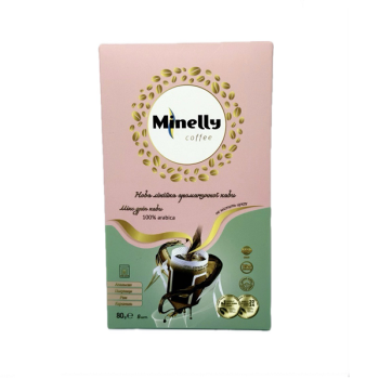Кава (8*10г) Minelly Арабіка мелена мікс дріп пакетів ароматизованих к ...
