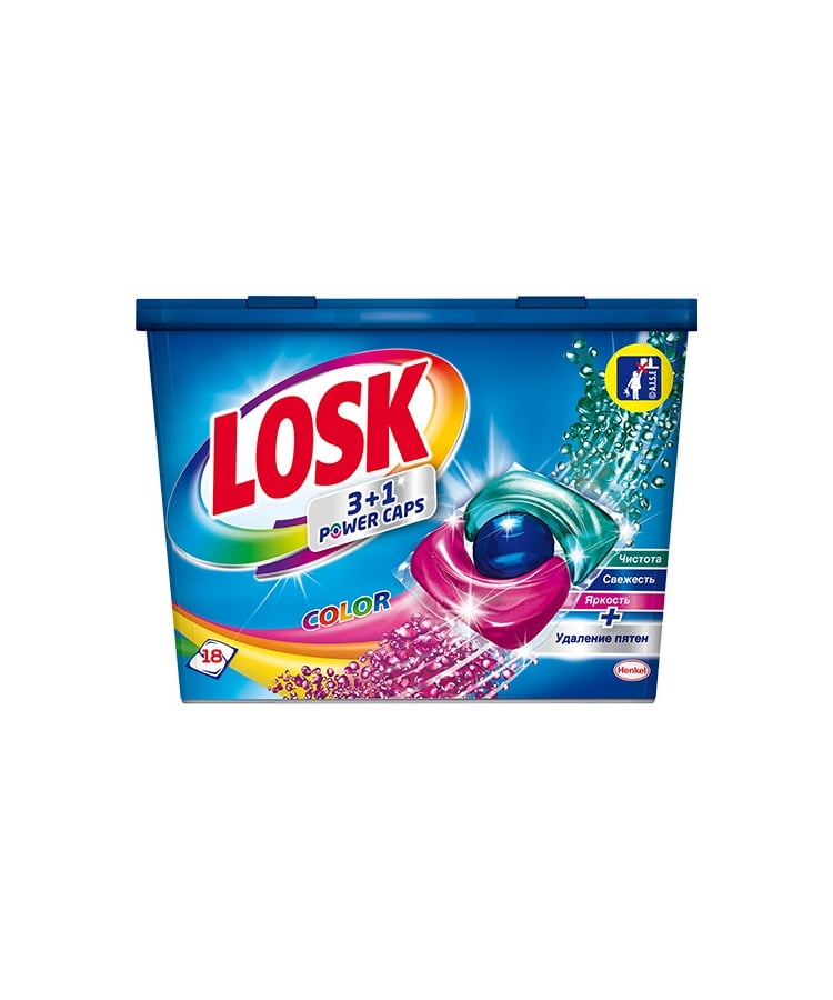 Засіб миючий синтетичний 18 шт Losk тріокапсули купити в Києві та ...
