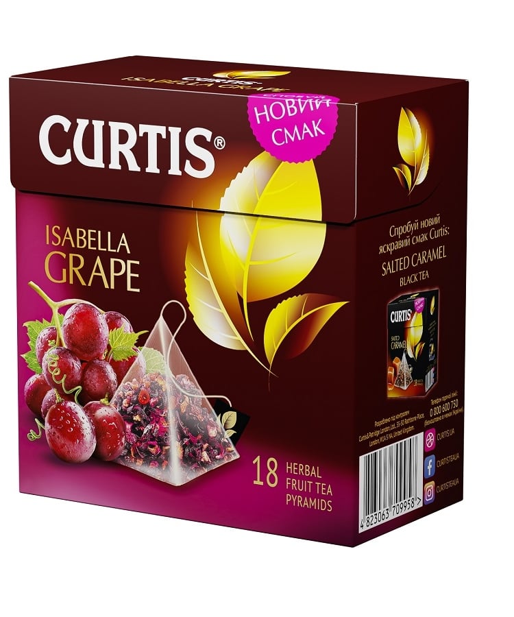 Чай (18 ф/п х 1,8 г) Curtis Isabella Grape каркаде ароматизований ...