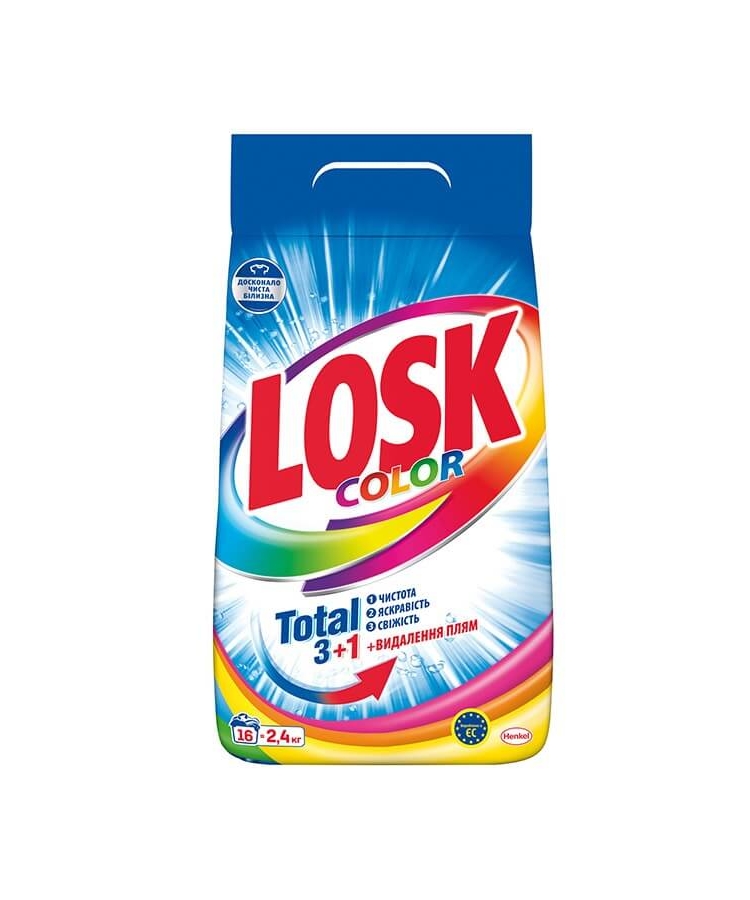 Засіб миючий синтетичний 2,4 кг Losk Color Детектор Плям універсальний ...