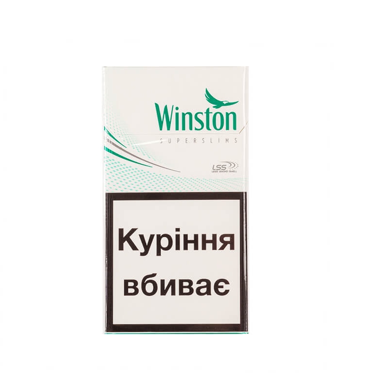 Сигарети Winston Super Slims Fresh Menthol МРЦ 52,38 тек. купить в ...