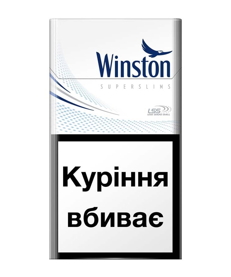 Сигaрети Winston Super Slims Blue купити в Києві та Україні за ціною ...