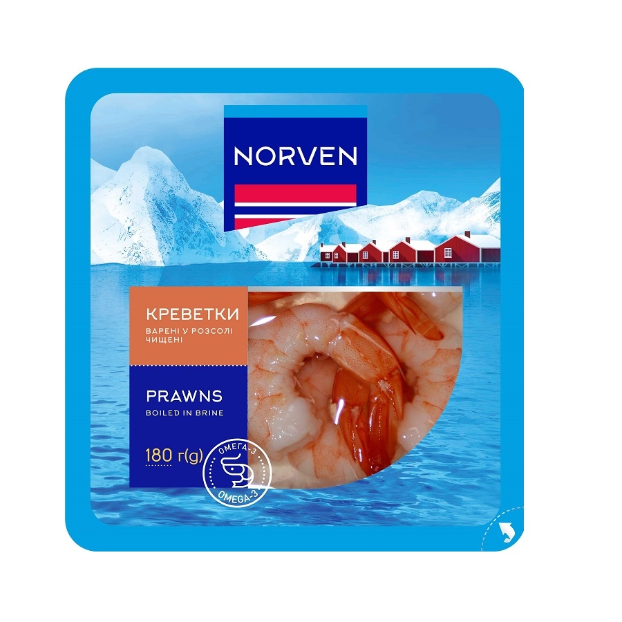 Пресервы 180 г Norven креветки вареные в рассоле купить в Киеве и Украине по цене от 0 грн ★ АТБ ...