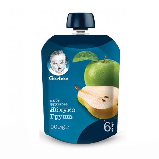Пюре 90г Gerber яблуко і груша купити в Києві та Україні за ціною від 0