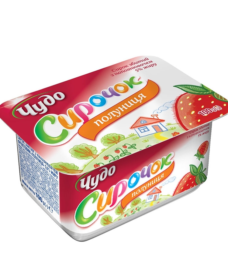 Сирок 100г Чудо Полуниця 5% купити в Києві та Україні за ціною від грн ...