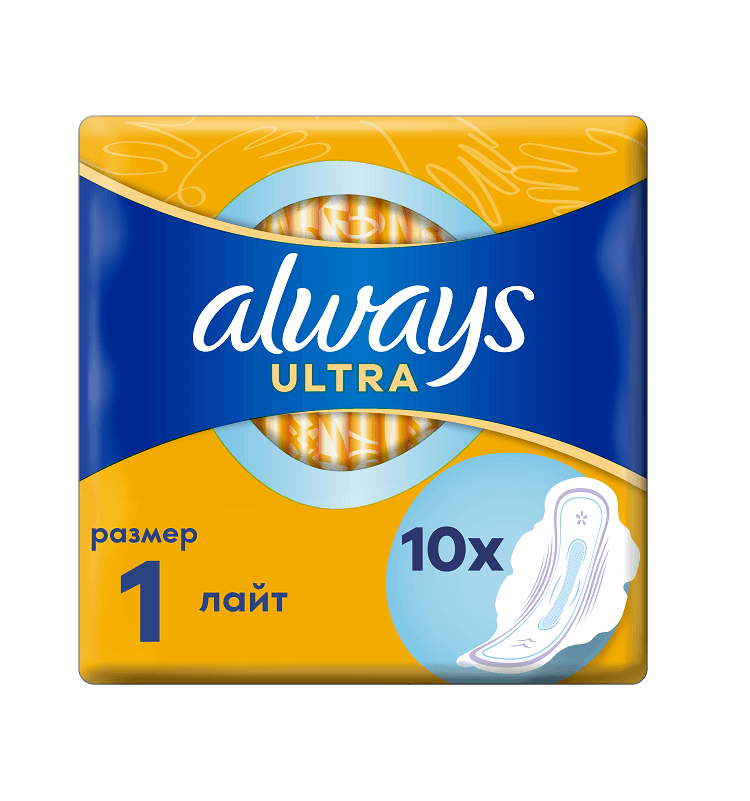 Прокладки 10 шт Always Ultra Light купити в Києві та Україні за ціною ...