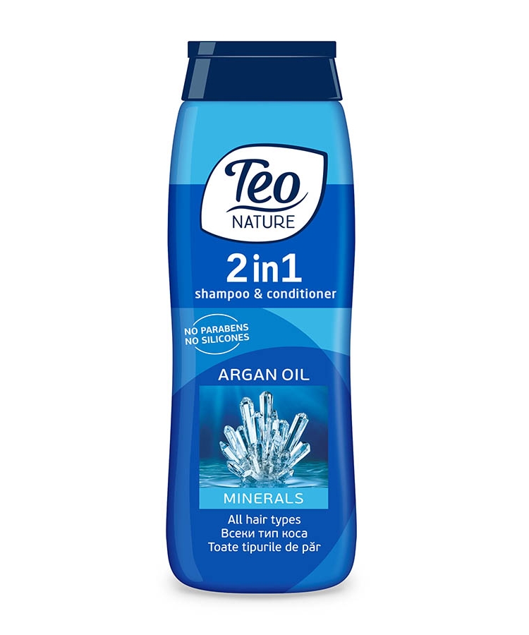 Шампунь-кондиціонер 400мл Teo Nature Botanical Nettle/Minerals&Argan ...