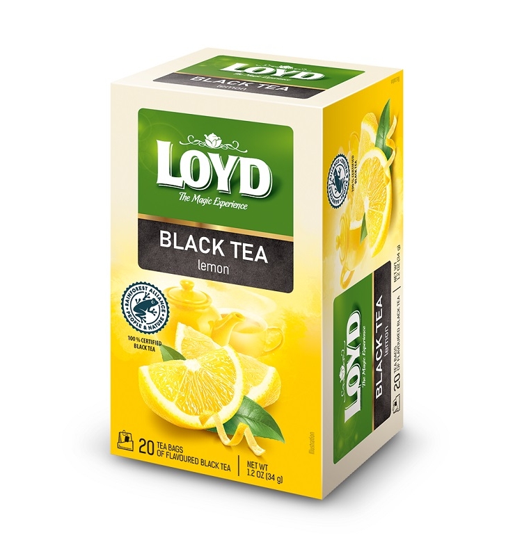 Чай (20 ф/п х 1,7 г) Loyd BLACK TEA чорний з лимоном Польша купити в ...