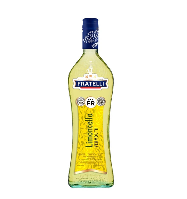 Вермут 1л FRATELLI Limoncello лікерний білий 12,5% купити в Києві та Україні за ціною від 191.60 ...
