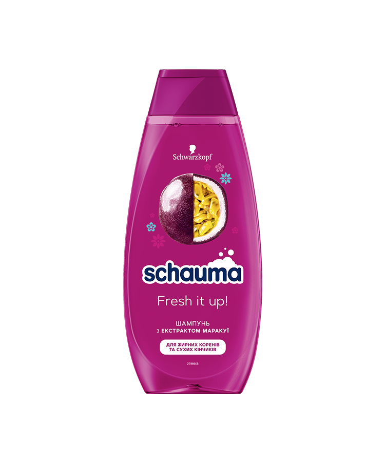 Шампунь 400 мл Schauma Fresh it Up для жирного на коренях та сухого на ...