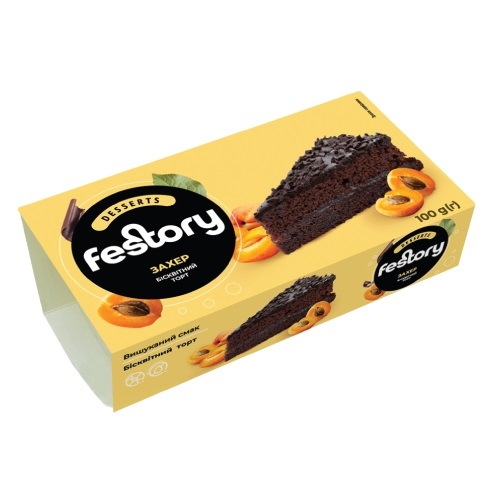 Торт 100 г Festory бісквітний Захер к/уп купити в Києві та Україні за ціною від 0 грн ★ АТБ Маркет