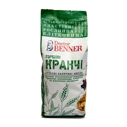 Кранчі 375г Dr.Benner (горіхові , шоколадні) купити в Києві та Україні ...