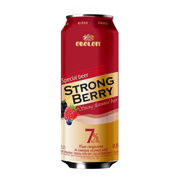 Пивo 0,5 л Оболонь Strong Berry світлe купити в Києві та Україні за ...