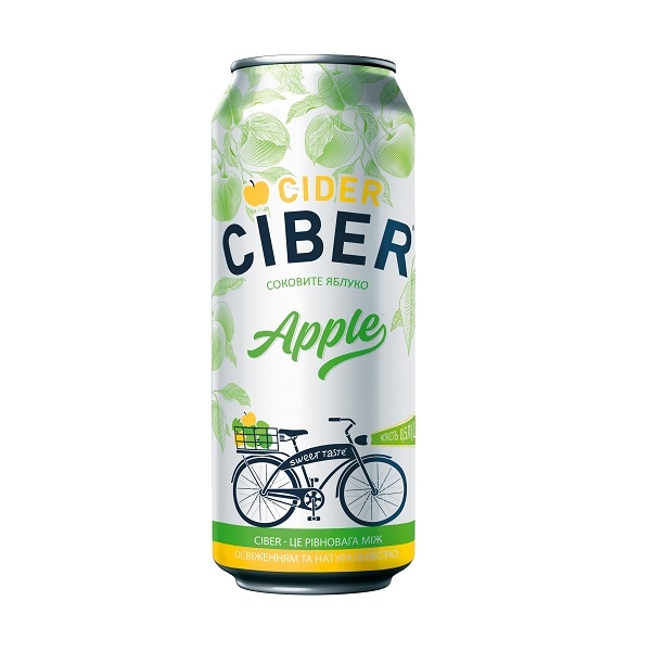 Сидр 0,5 л Ciber APPLE 5-6% ж/б купити в Києві та Україні за ціною від 0 грн ★ АТБ Маркет