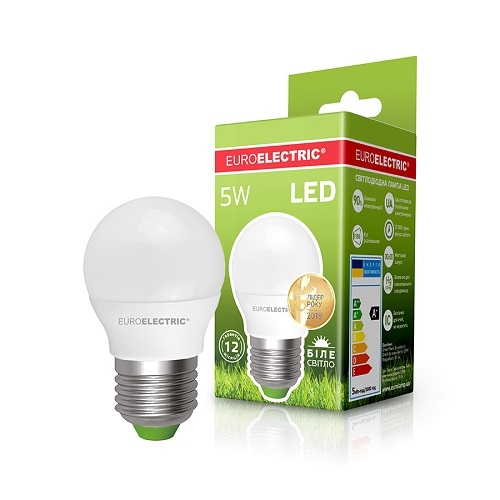 Лампа Euroelectric LED G45 5W E27 4000K (100), арт.grf купити в Києві ...