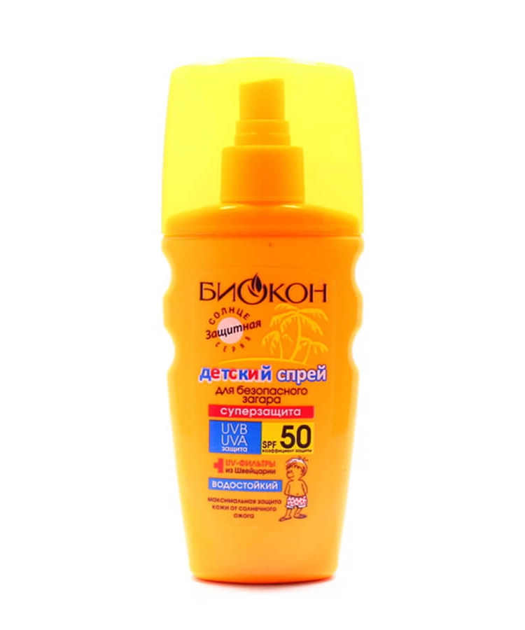 Детский спрей д/загара 160 мл Биокон суперзащита SPF-50 купить в Киеве ...