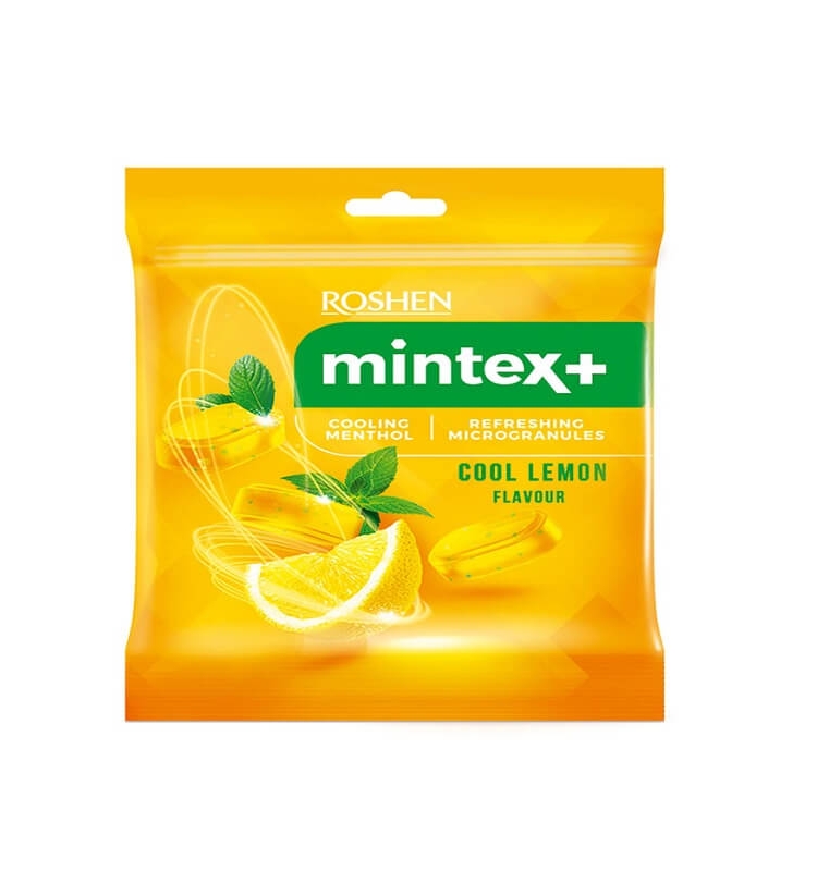 Карамель 20г Рошен Mintex+ зі смаком лимона та ментолом купити в Києві ...