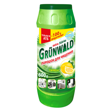 Засіб чистячий 0,6кг Grunwald порошкоподібний п/флакон купить в Киеве и Украине по цене от 38.90 ...