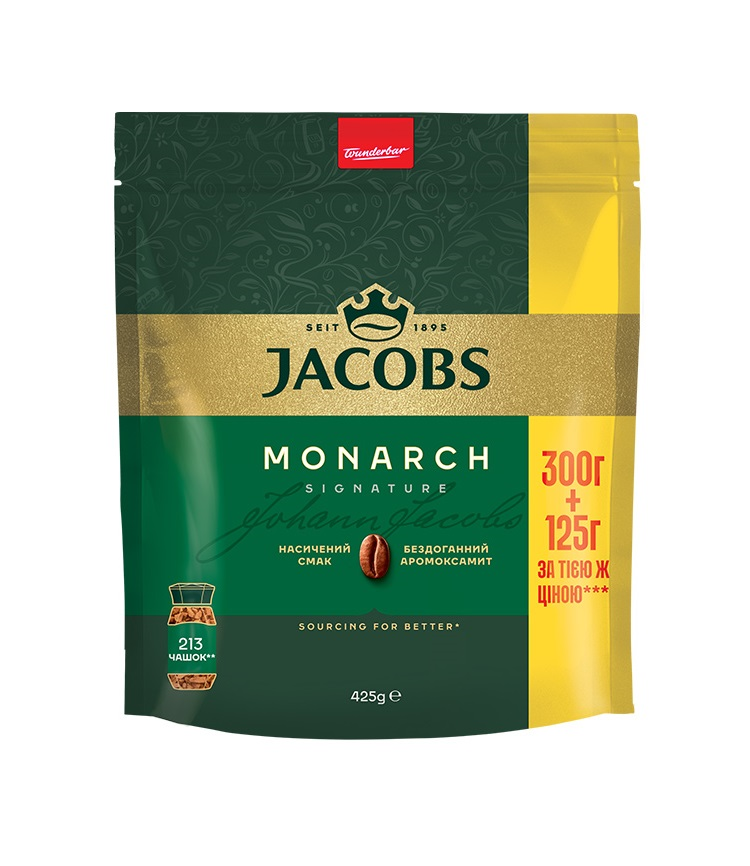 Кaвa 425г Jacobs Monarch розчиннa сублімована купити в Києві та Україні ...