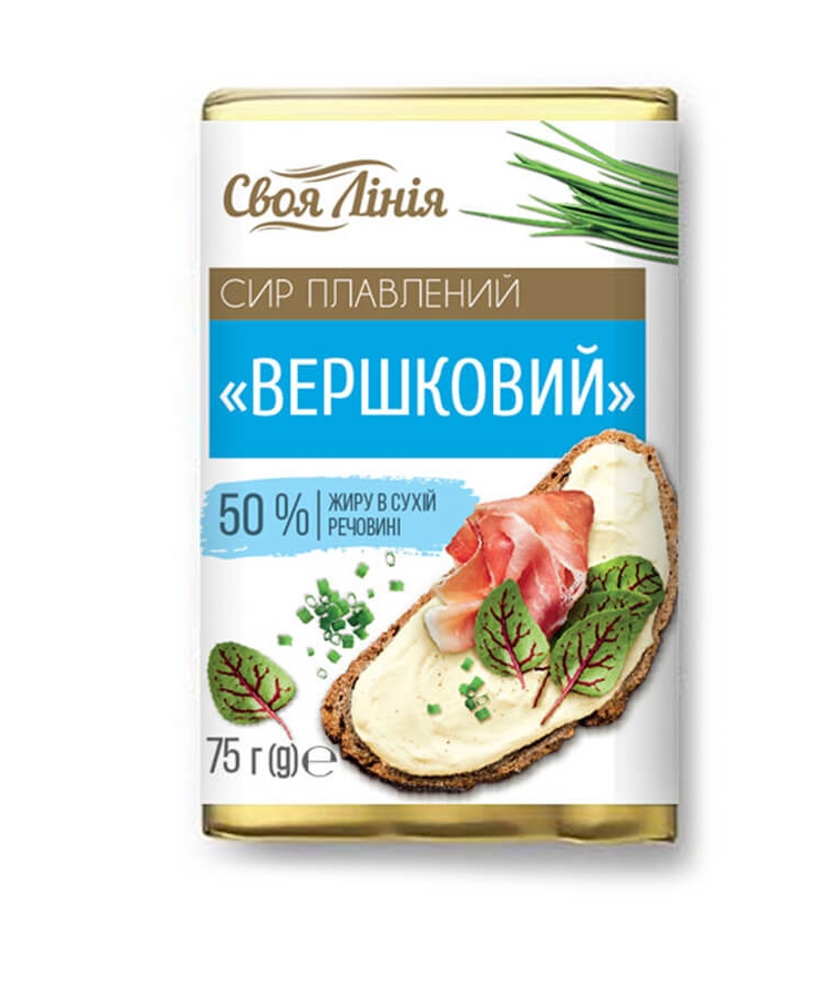 Сыр плавленый 75 г Своя Линия Сливочный 50% купить в Кожичах по цене от ...