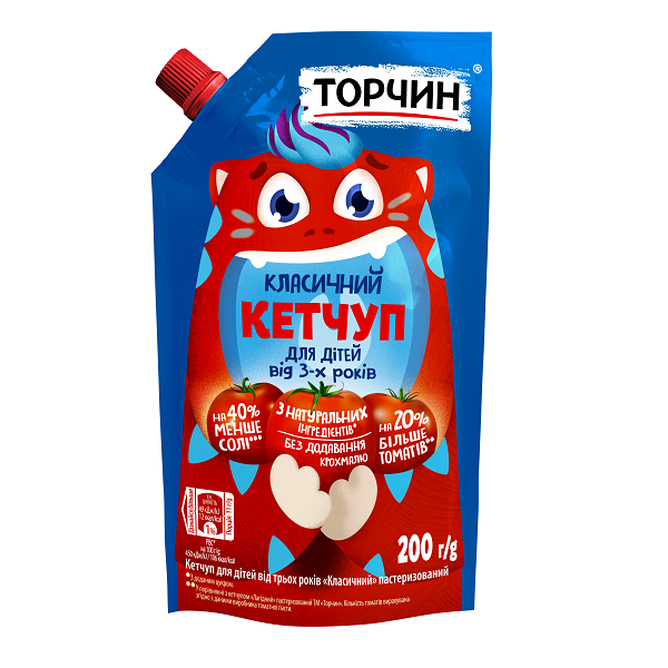 Кетчуп 200 г Торчин Дитячий класичний купити в Києві та Україні за ...