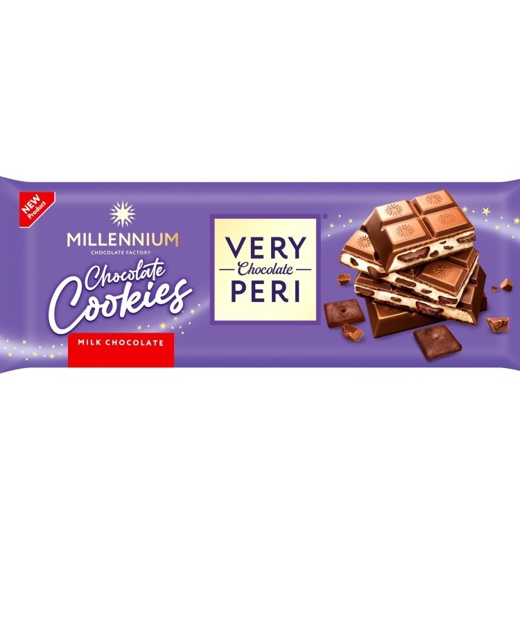 Шоколад 270 г Millennium Very Peri молочний з начинкою та печивом м/уп купити в Києві та Україні ...