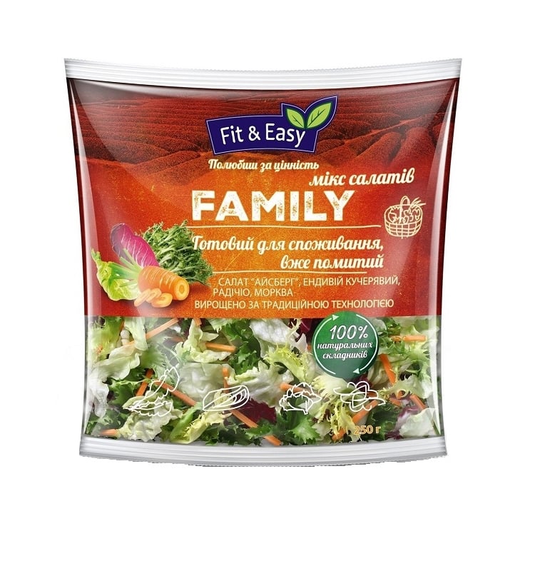 Салат-микс FAMILY,250г, шт. купити в Києві та Україні за ціною від 0 ...