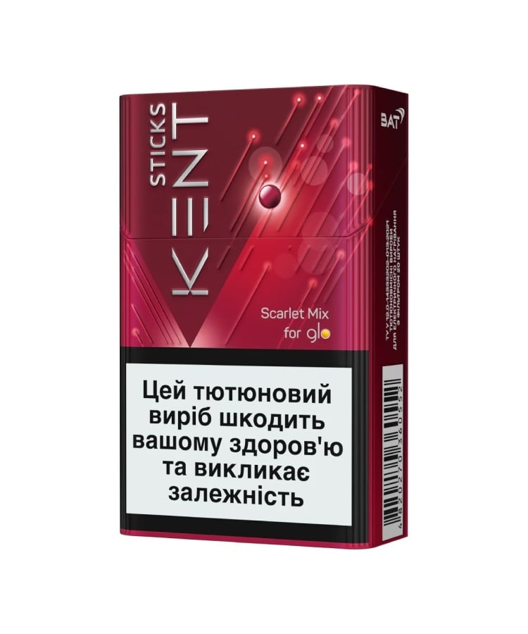 Тютюновмісний виріб для нагрівання Kent Sticks Scarlet Mix МРЦ 95,24 ...