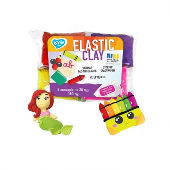 Набip для лiплeння з повiтpяним плаcтилiном Elastic Clay 20 г купити в ...