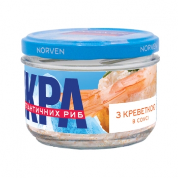 Ікра 160 г Norven атлантичних риб з креветкою в соусі ск/банка купити в Києві та Україні за ...