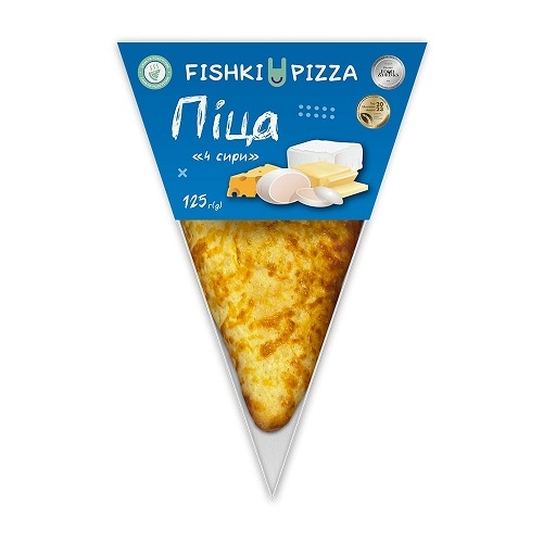 Піца 125 г Fishki Pizza "4 сири" п/ет купити в Києві та Україні за ціною від 32.60 грн ★ АТБ Маркет