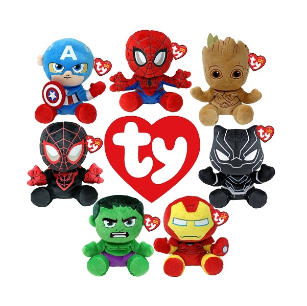 Дитяча iгpашка м'яконабивна TY Marvel 15 cм, в асортименті, 3+ купити в ...