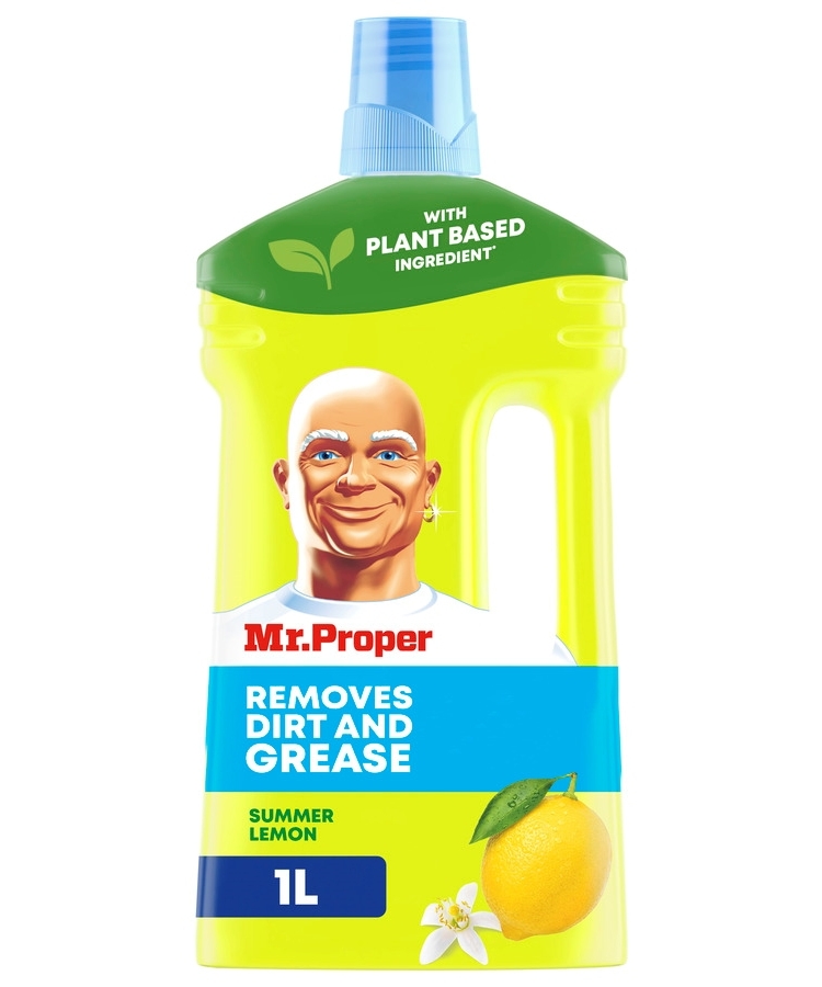 Засіб миючий 1л Mr. Proper Лимон для прибирання підлoги та стін рідкий ...