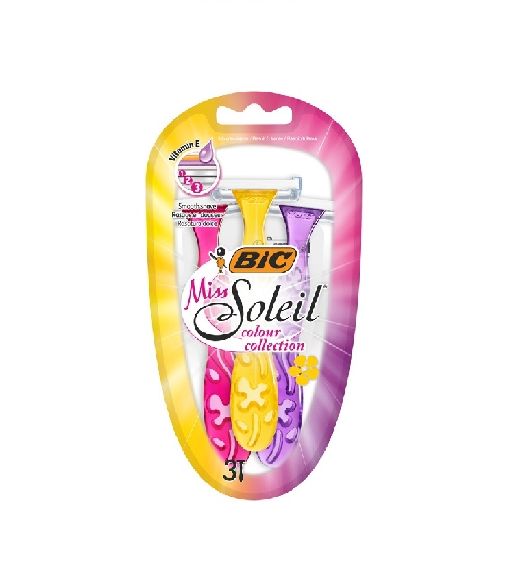 Бритви одноразові 3 шт BIC Miss Soleil Colour Collection блістер купити ...