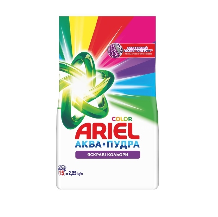 Засіб миючий синтетичний 2,25 кг Ariel Aqua Puder Color м/уп купити в ...