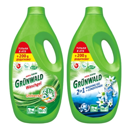 Гель для прання 3,9 кг Grunwald для білих та кольорових речей п/флакон купити в Києві та Україні ...