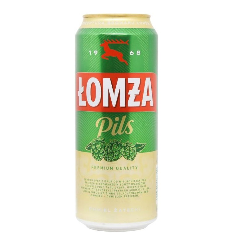 Пиво 0,5 л Lomza Pils світле пастеризоване 6% об ж/б Польща купити в ...