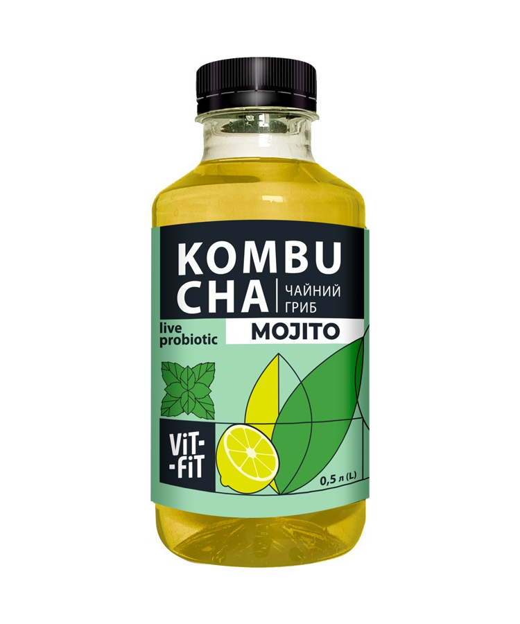 Напій бродіння 0,5кг Vit-Fit Kombucha Чайний Гриб Мохіто п/бут купить в ...