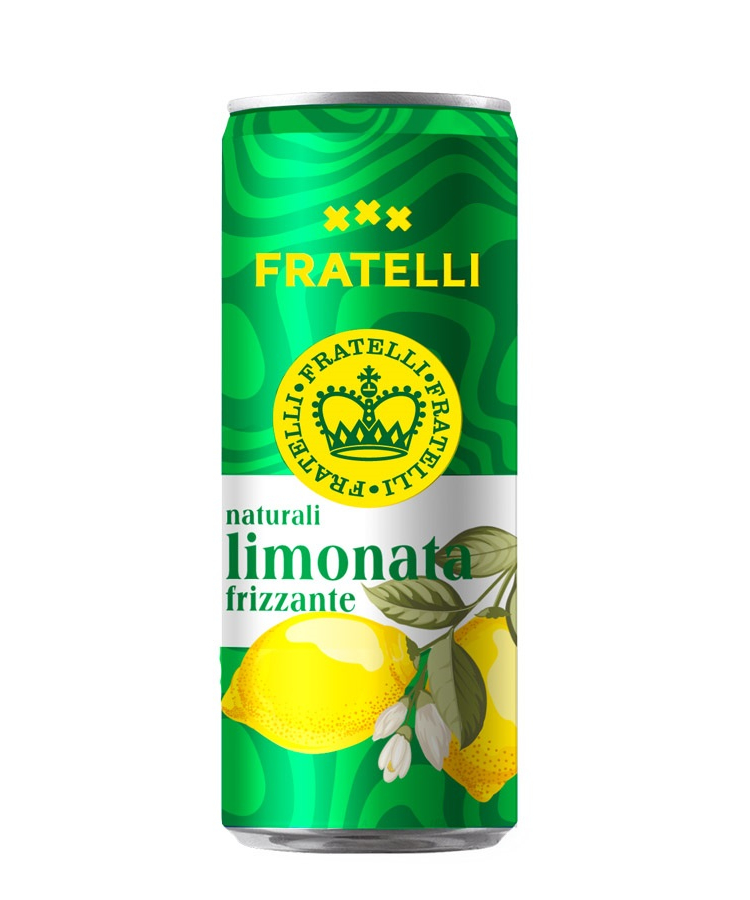 Напій 330 мл FRATELLI Naturali Limonata Frizzante безалкогольний ...