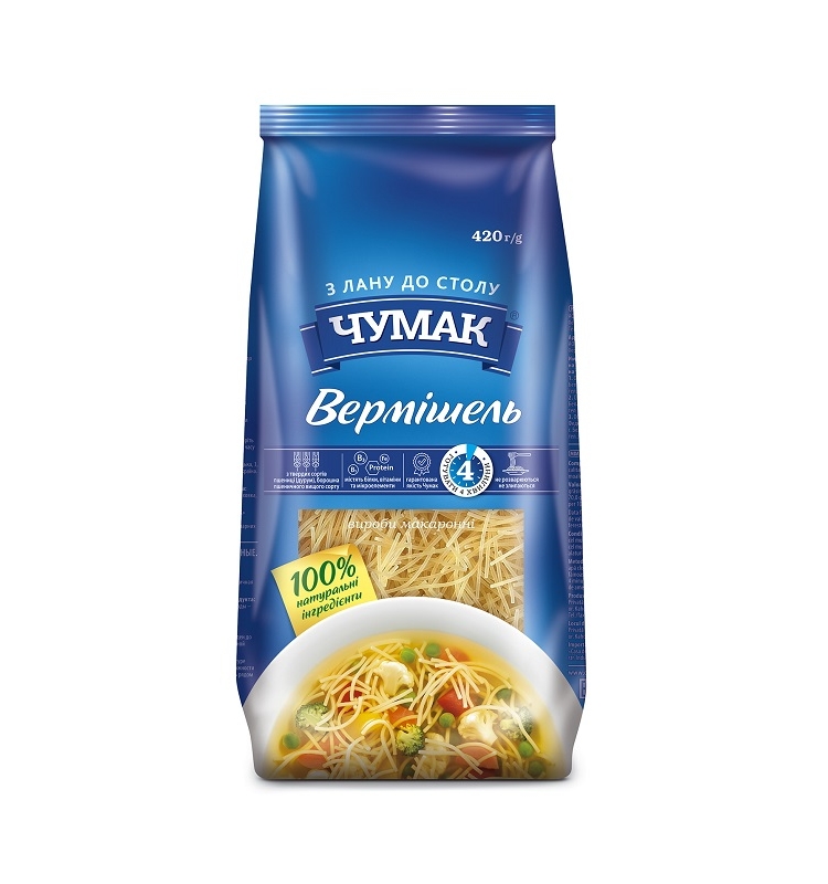 Макаронные изделия Чумак Вермишель 420г купить в Киеве и Украине по ...